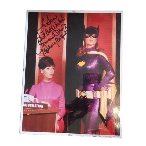 Batgirl | Accents | Yvonne Craig Autographed Batman Barbara To Batgirl ...